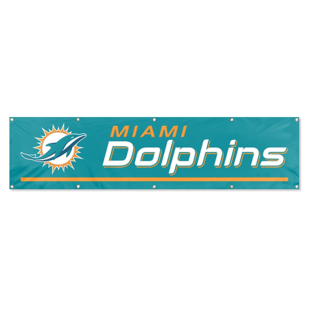 Miami Dolphins Giant 8' x 2' Banner