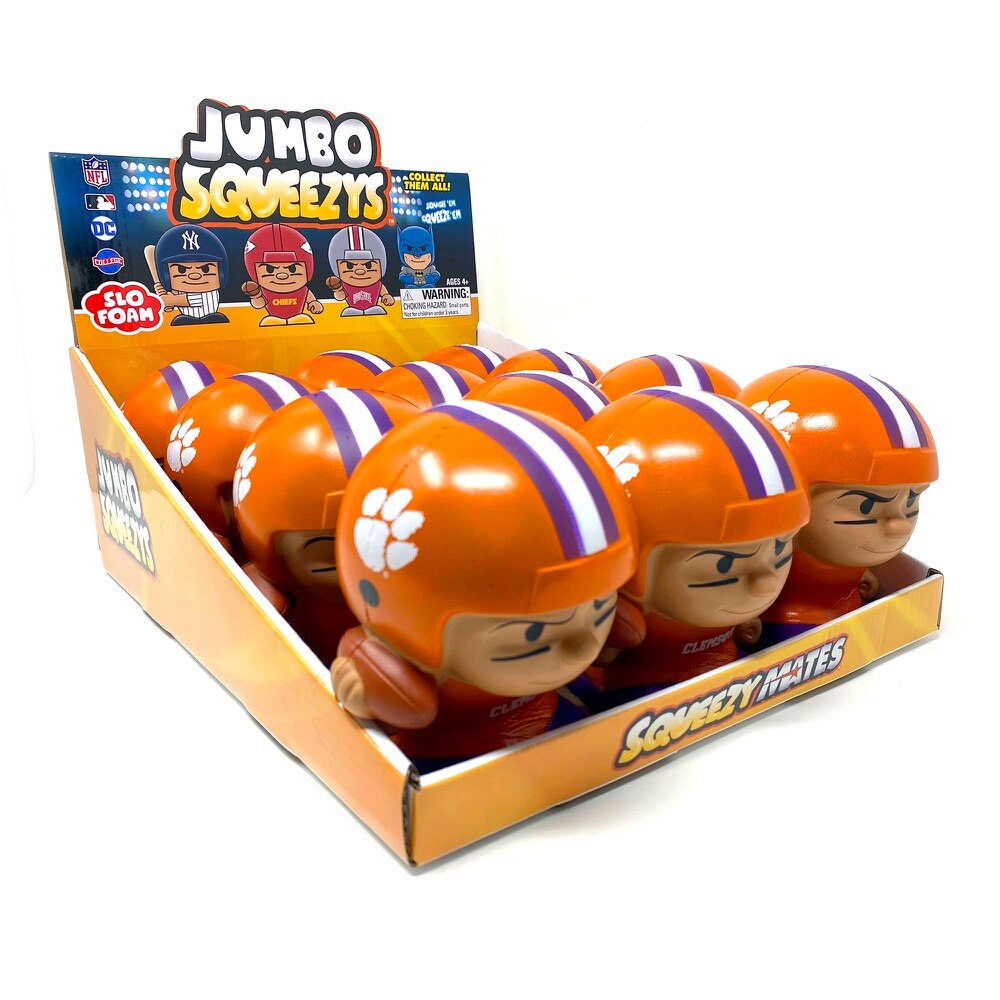 Clemson Jumbo Squeezy 12pc Display