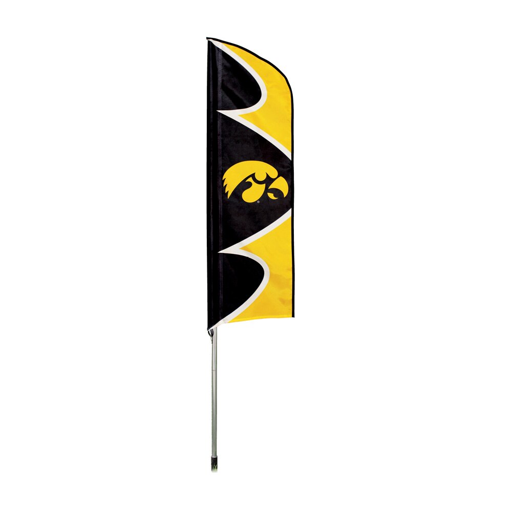 Iowa Hawkeyes Swooper Flag Kit with Pole