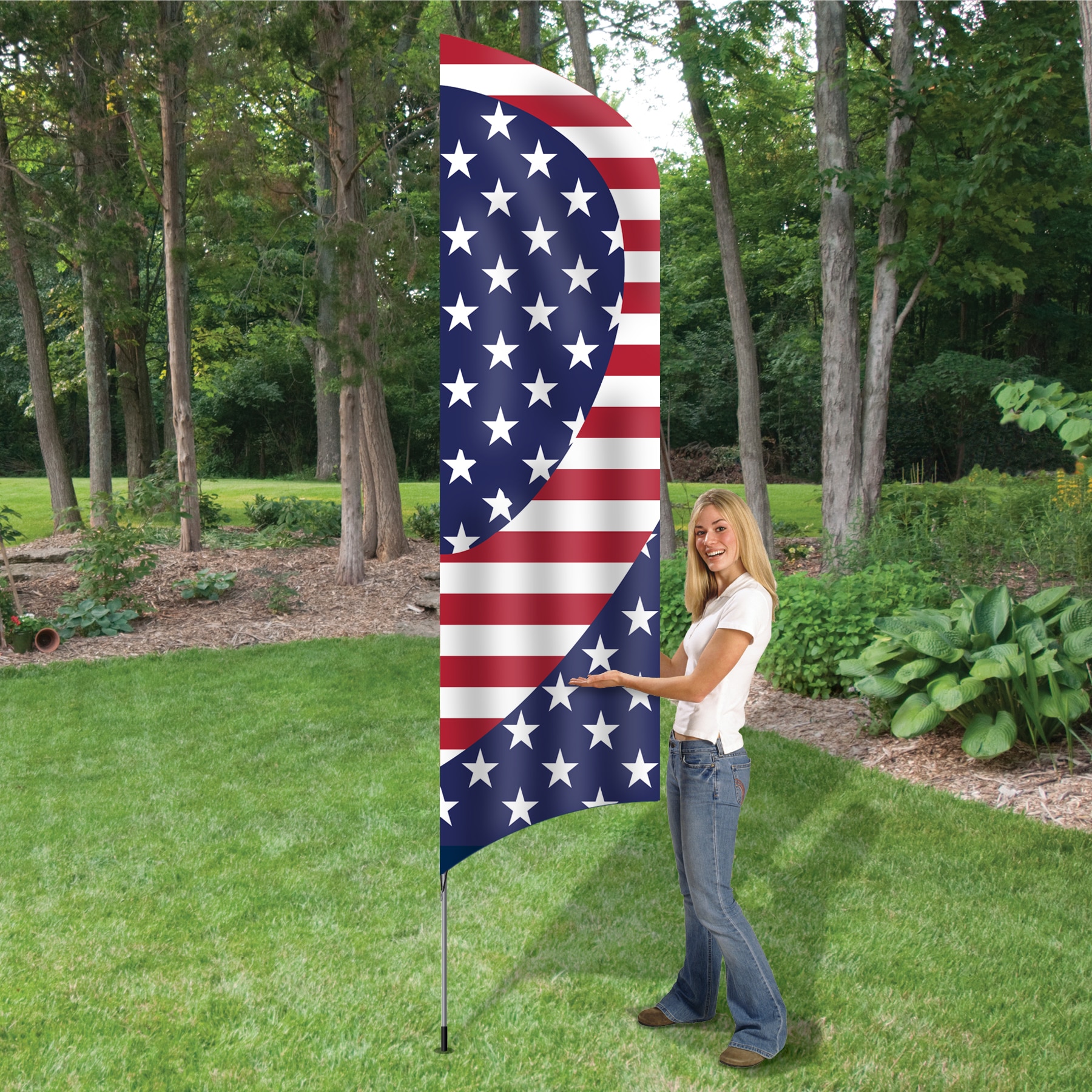 USA Tall Team Flag Kit